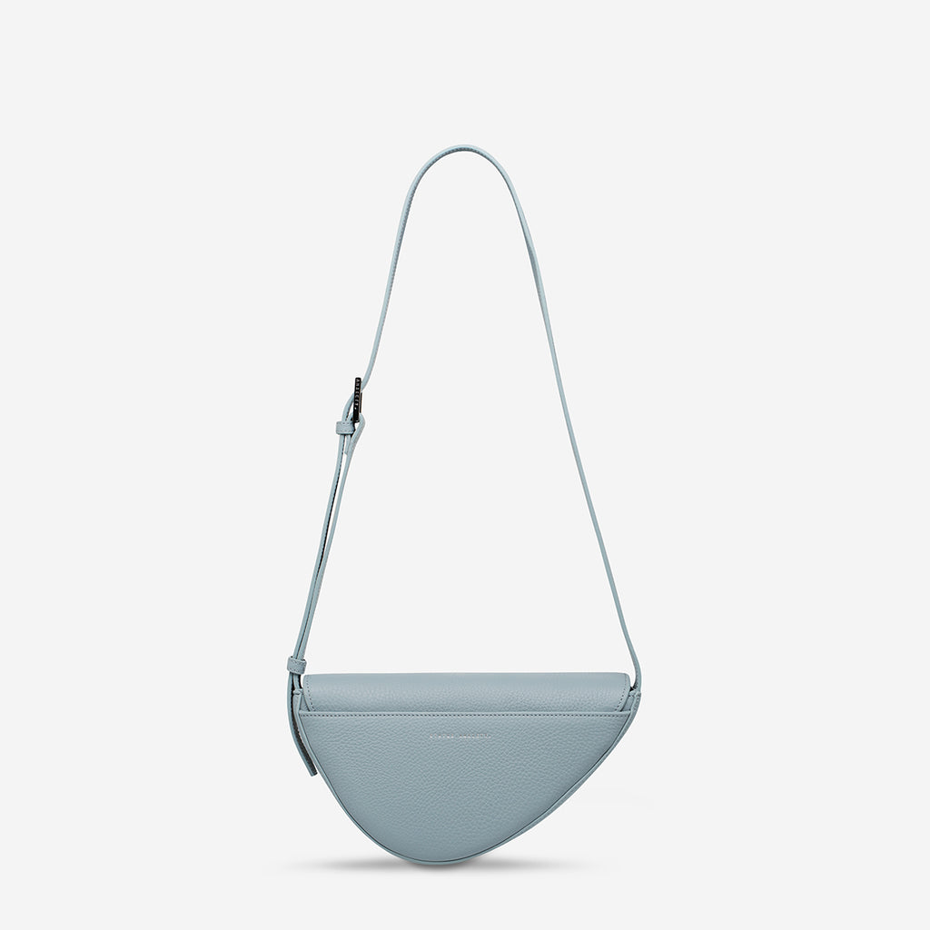 Ethereal Women's Powder Blue Leather Crossbody Bag | Status Anxiety®