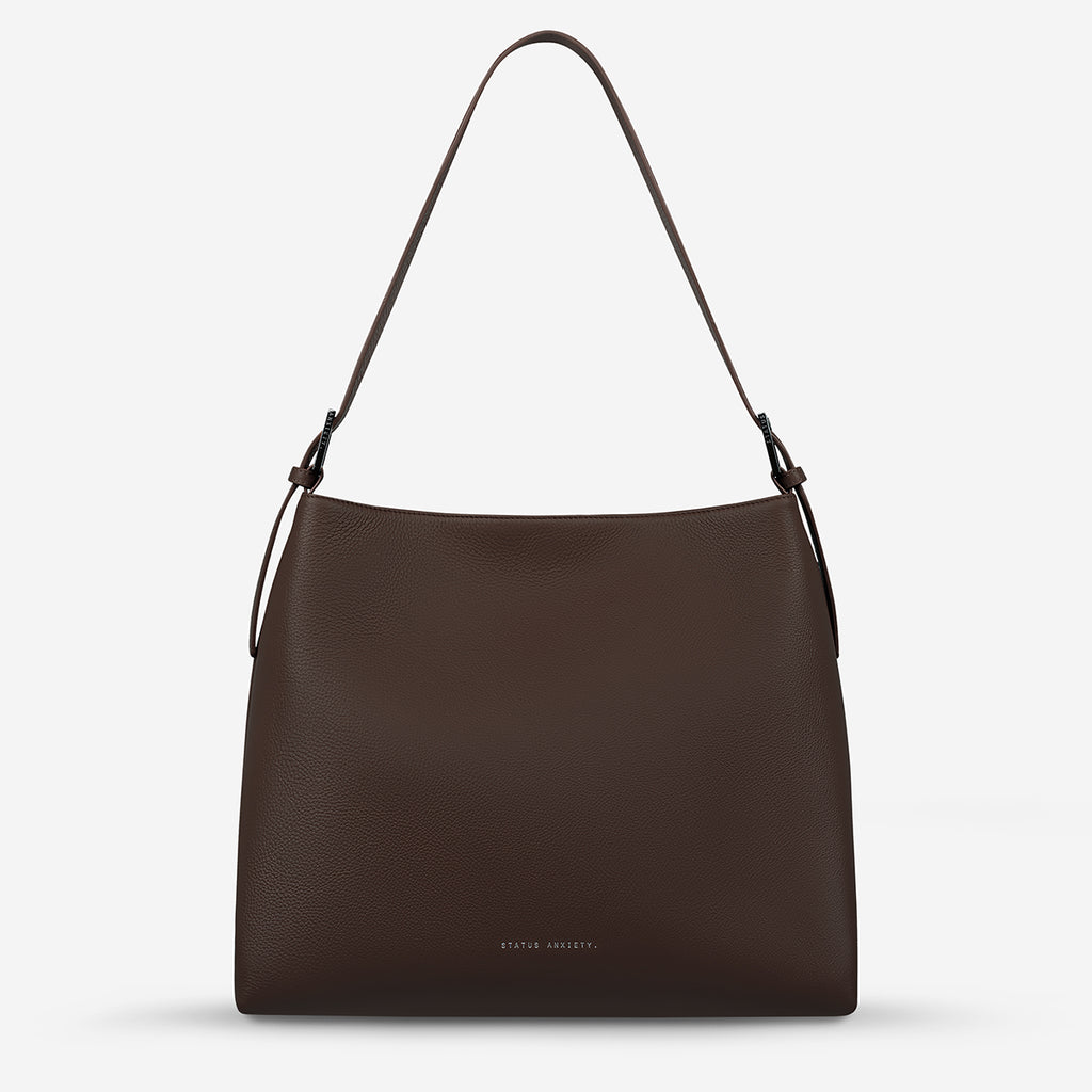 Forget About It Women's Cocoa Leather Tote Bag | Status Anxiety®