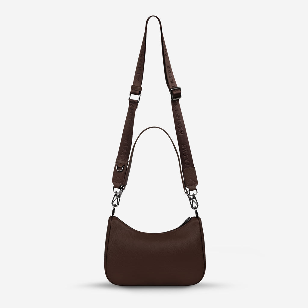 Look Both Ways Women's Cocoa Leather Bag | Status Anxiety®