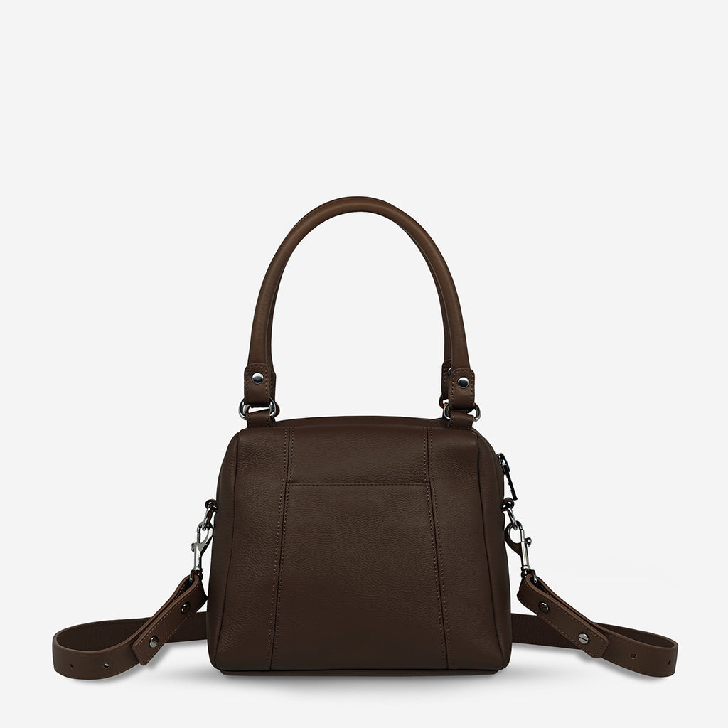 Mini Mountains Women's Cocoa Leather Handbag | Status Anxiety®