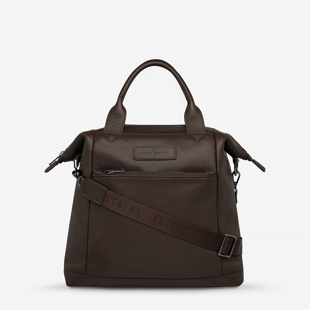 Mini Waves Cocoa Leather Backpack | Status Anxiety®