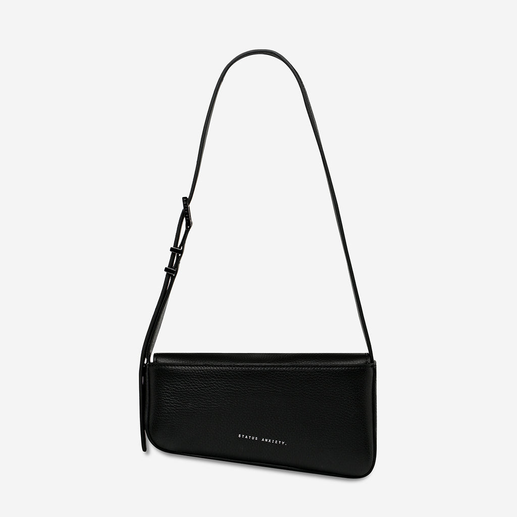 Overnight Obsession Women's Black Leather Bag | Status Anxiety®