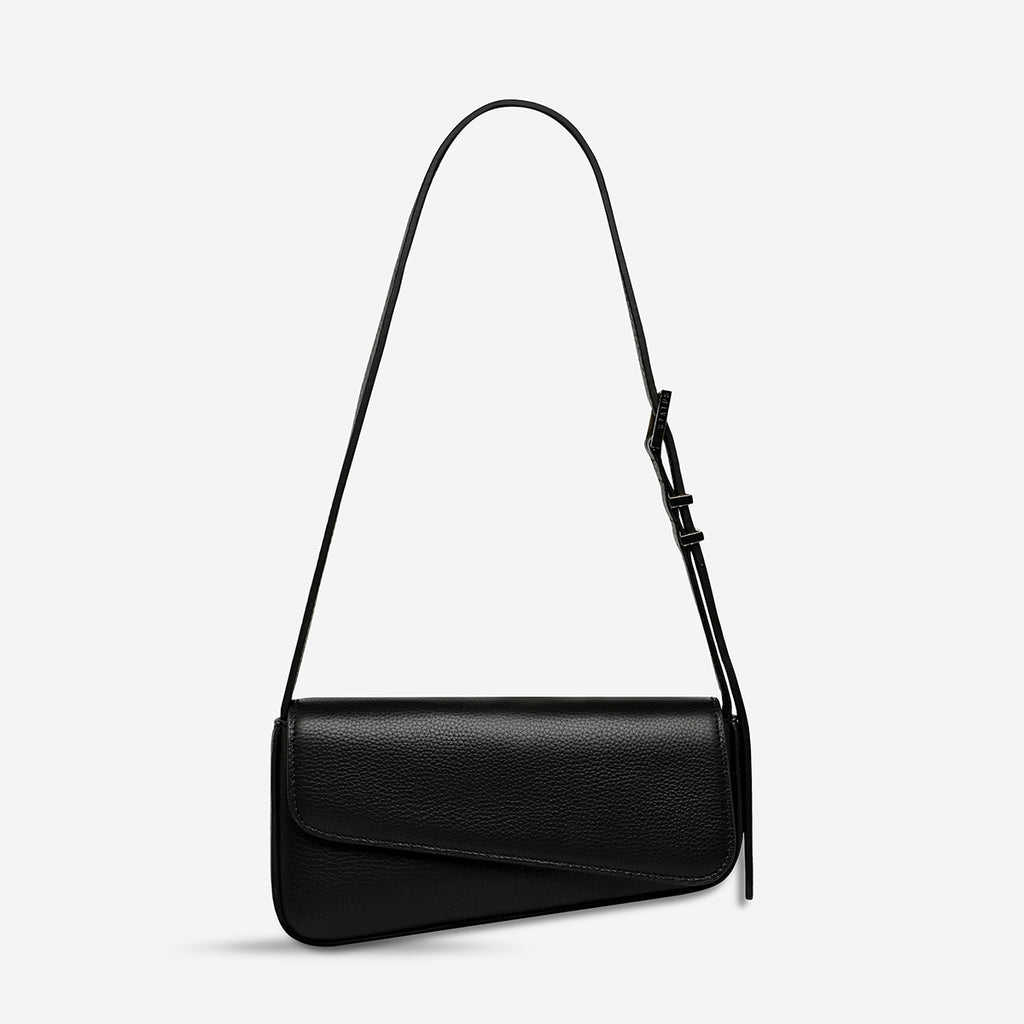 Overnight Obsession Women's Black Leather Bag | Status Anxiety®