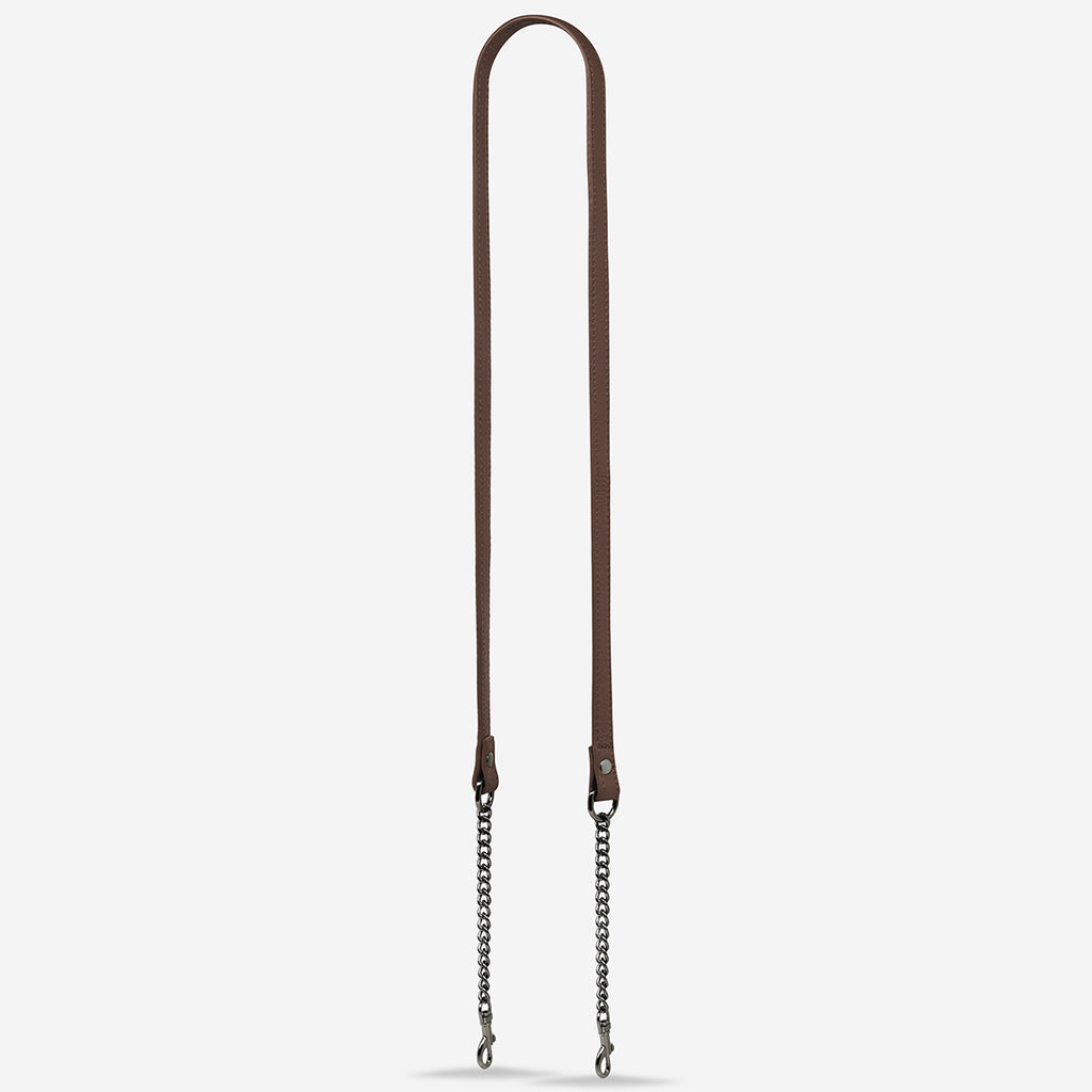 Leather Cocoa Strap With Chain For Bags | Status Anxiety®
