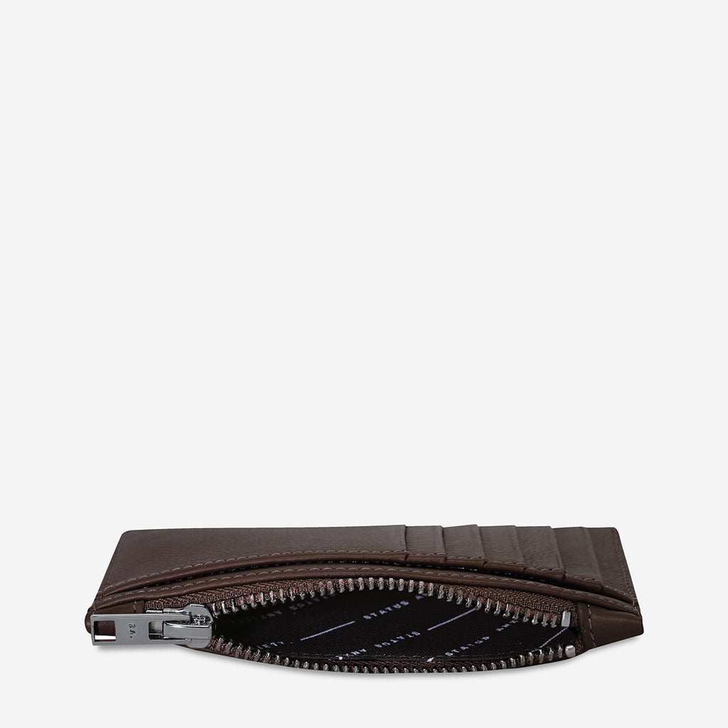 Avoiding Things Women's Cocoa Leather Wallet | Status Anxiety®