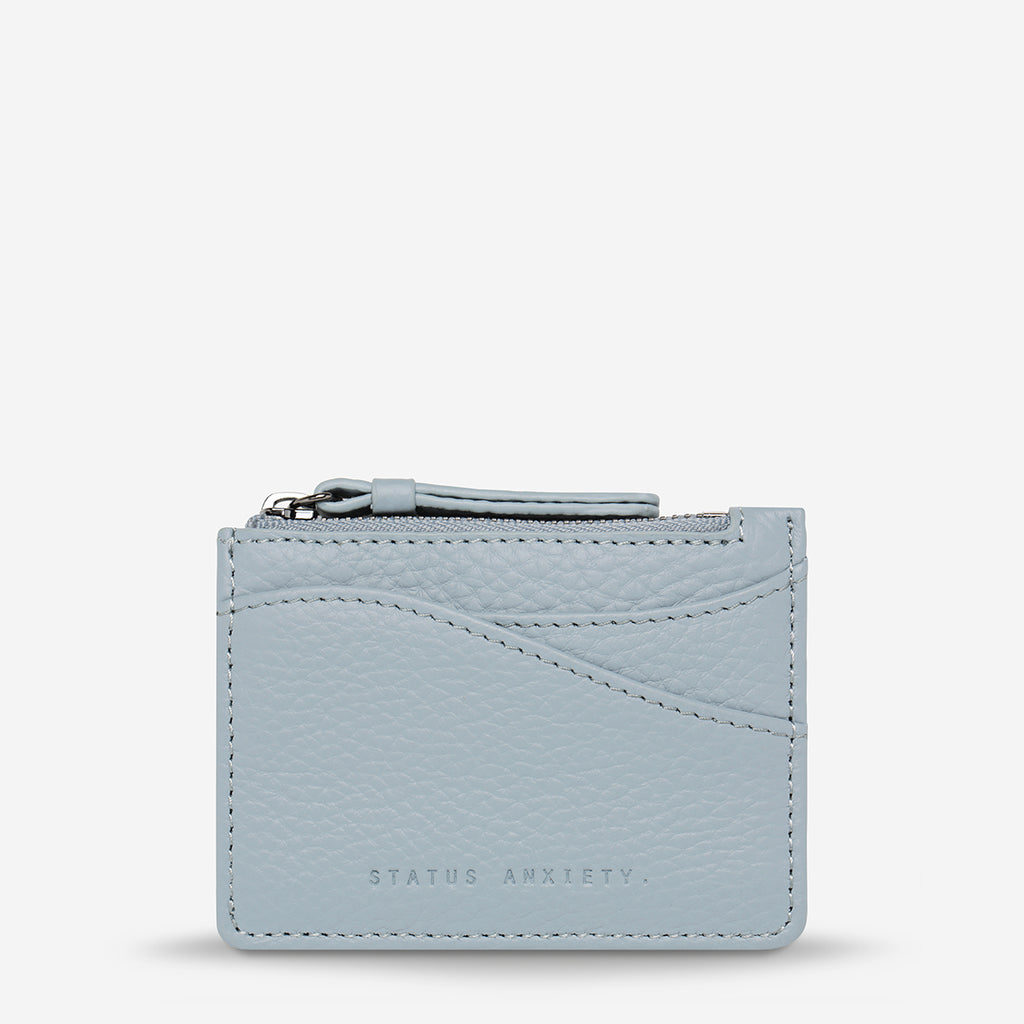 Hearts Still Beating Women's Powder Blue Leather Wallet | Status Anxiety®