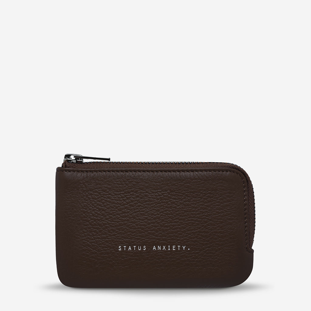 Left Behind Cocoa Leather Pouch | Status Anxiety®