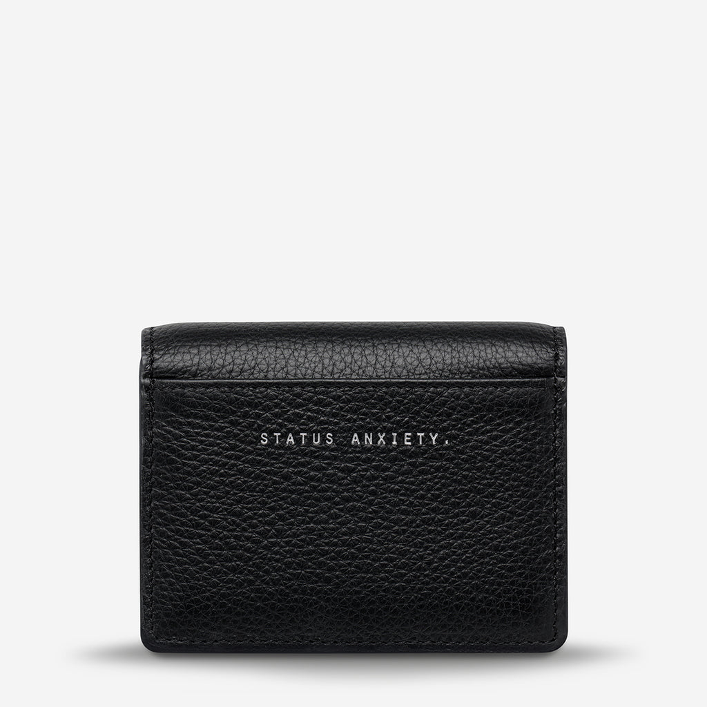 Lumen Women's Black Leather Wallet | Status Anxiety®