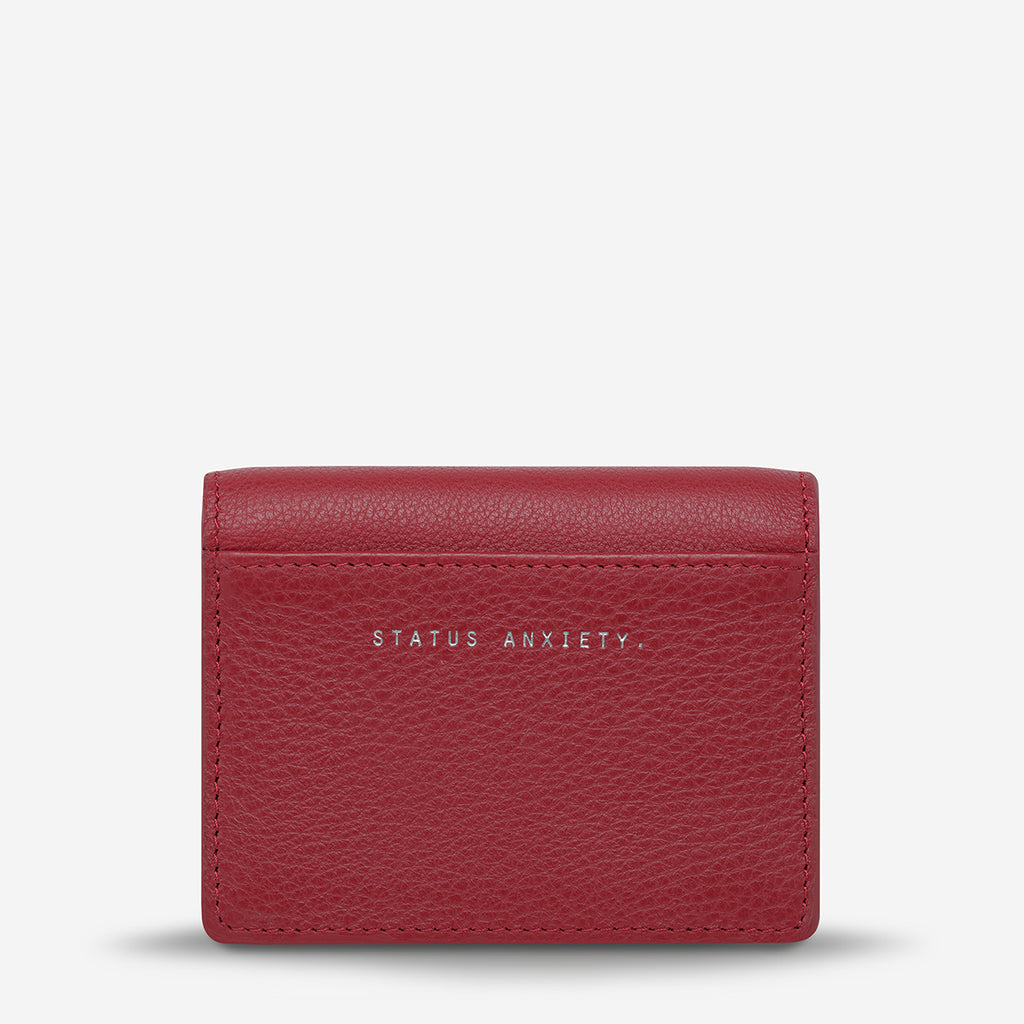 Lumen Women's Rouge Leather Wallet | Status Anxiety®