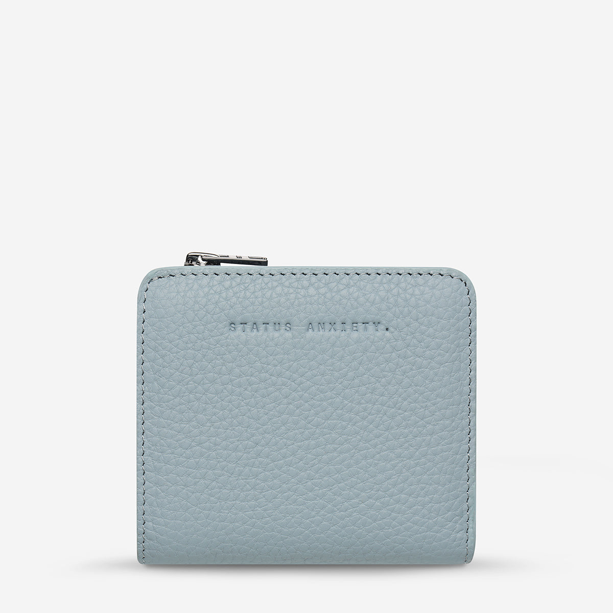 Sense Of Wonder Powder Blue Leather Wallet | Status Anxiety®