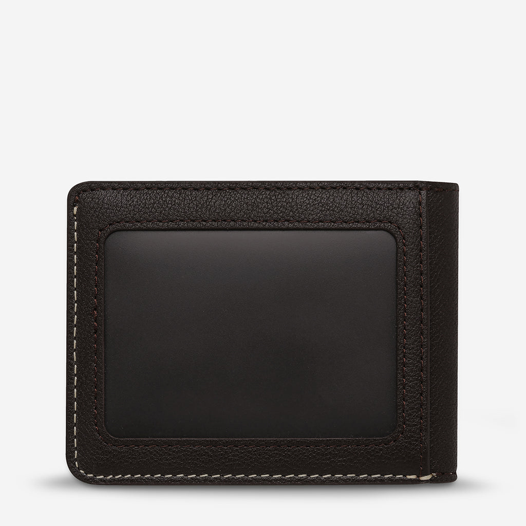 Ethan Men's Slim Chocolate Leather Wallet | Status Anxiety® Official