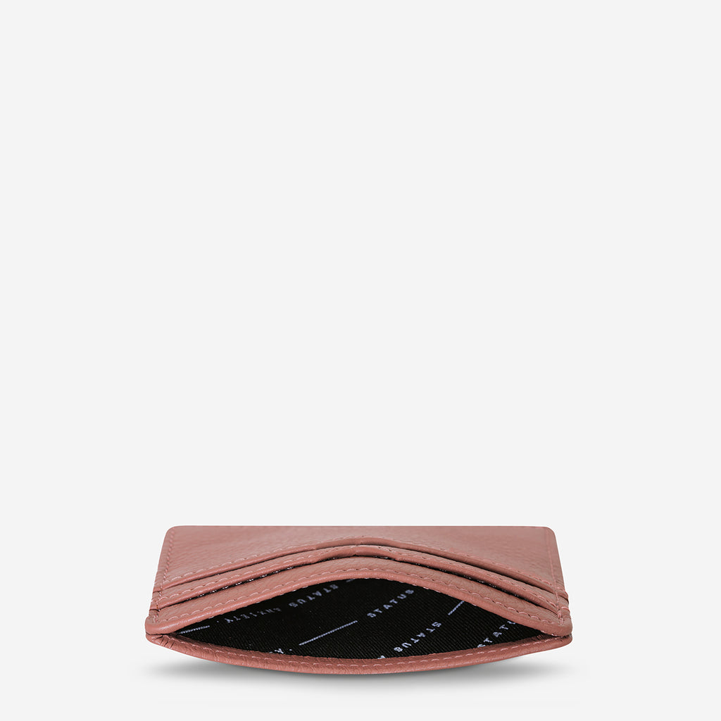 Together for Now Women's Dusty Rose Leather Wallet | Status Anxiety®